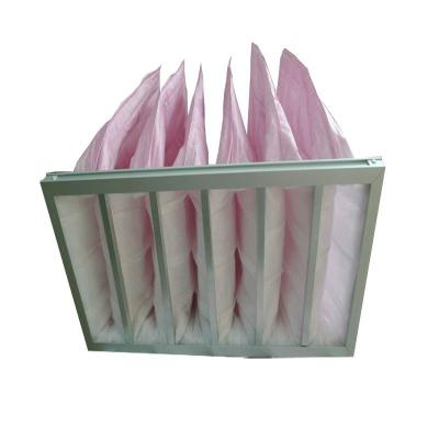 China Dual Layer Synthetic Fibre Pocket Air Filter Purifier For HVAC System for sale