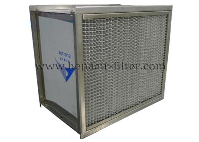 China Separator H13 High Temperature HEPA Filters Stainless Steel SUS 304 Frame for sale