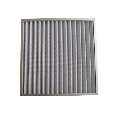 China Synthetic Fiber Washable Air Filter Pleated Media Filter Industrial Air Purifiers for sale
