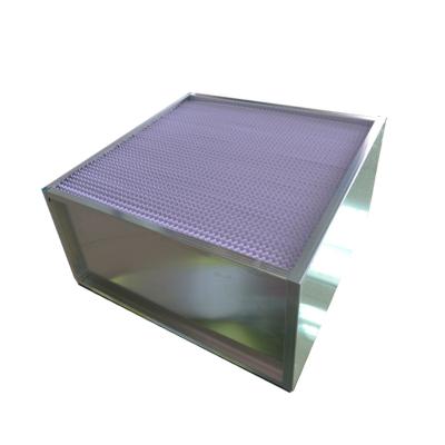 China Glass Fiber Paper Filter Media Deep Pleated Hepa Filter For HVAC System for sale