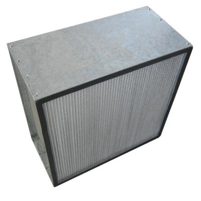 China Galvanized Frame Box HEPA Air Filters , Clean Room Air Filter Media for sale