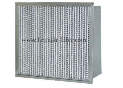 China Aluminum Foil Separator High Efficiency Deep Pleated Air Filter With Flange for sale