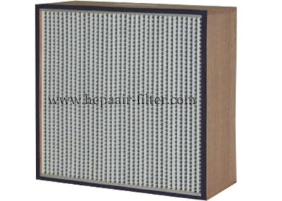 China Hepa Air Conditioning High Efficiency Air Filter Wooden Frame Deep-Pleat Filters for sale
