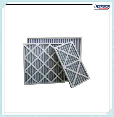 China Galvanization Mesh Pleated Disposable Panel Pre Air Filter PU Foam for sale