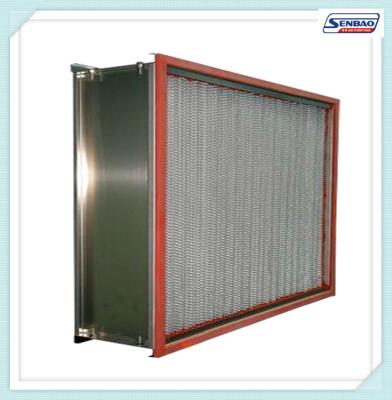 China New Double Flang High Temperature Hepa Filter High Efficiency 300℃ for sale