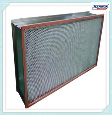 China High Temp Clean Room Hepa Filters H13 / H14 with Galvanized Steel Frame for sale