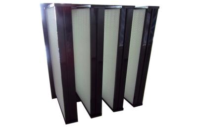 China Secondary High Efficiency  Industrial Air Filters ABS Plastic Frame V Type for sale
