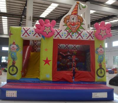 China Kids Clown Inflatable Bouncy Castle Jumping Combo Park Water Proof for sale