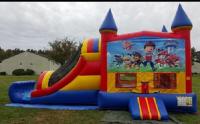 China Safety Cartoon 3 in 1 Combo Personalized Jumping Castle With Slide for sale