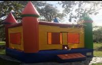 China Yellow PVC Kids Inflatable Combo Bouncer Amazing With Windows for sale