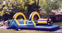 China Backyard Colorful Inflatable Bouncy Obstacle Course Eco - Friendly for sale