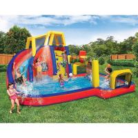 China Children Slide Inflatable Waterpark Waterproof Climb And Sport Playing for sale