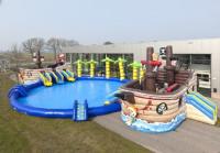 China Priate Bay Inflatable Water Slide Professional Safety For Entertainment for sale