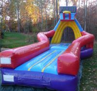 China Slamdunk Large Inflatable Basketball Game Shooting With Runway for sale