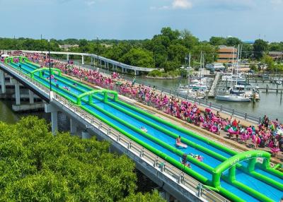 China Giant Inflatable Slide Outdoor Inflatable City Water Slide For Adult Amucement for sale