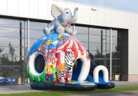 China Elephant Disco Inflatable Bouncer Fun Circus Outdoor Bounce House For Kids for sale
