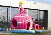 China Amazing Princess Inflatable Bouncer PVC Material Red Printing Inflatable Bouncy Castle for sale