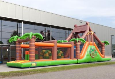China Attractive Giant Adult Inflatable Obstacle Course With PVC Material for sale