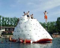 China Crazy Inflatable Water Toys Inflatable Iceberg / Icetower For Floating Water Park for sale