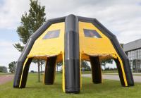 China Water Proof Black / Yellow Inflatable Spider Tent For Advertise , 6.8*6.8*4.8m for sale