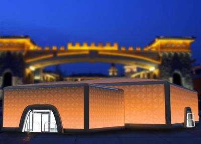 China Novel Lighting Cube Inflatable Building Inflatable Event Tent PVC Tarpaulin for sale