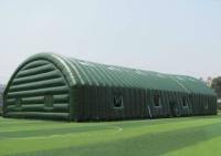 China Giant Green Waterproof Outdoor Inflatable Tent Unsealed Sport PVC Tarpaulin for sale