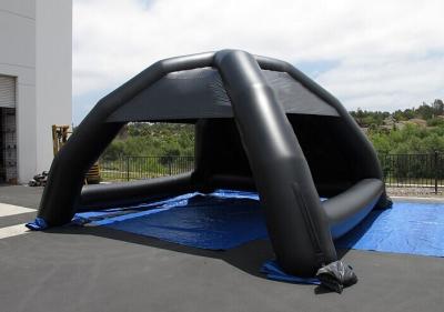 China Black Advertising Inflatable Tent Logo Printing Inflatable Dome Tent For Event for sale