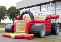 China Race Car Kid Inflatable Bouncers Funny Jumping Pvc Tarpaulin Material for sale