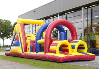 China Fun Popular Inflatable Obstacle Course Bouncy Castles Exciting for sale