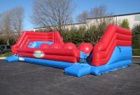 China Sphere Wipeout Big Baller Inflatable Interactive Games Brige Walk For Playground for sale