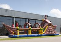 China Customized Pirate Ship Obstacle Course Bounce House Long Tunnel Obstacle Course for sale