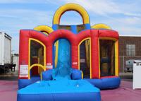 China Safety Aqua Blaster Inflatable Combo Slide With Obstacle Course For Playing for sale