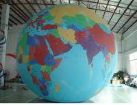 China Party Inflatable Advertising Products Big Led Earth Lighting Ball for sale