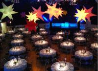 China Beautiful Led Inflatable Star Oxford Cloth Lucky Star For Stage Lighting for sale