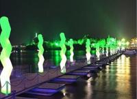 China Inflatable Wave Led Lighting Color Changing Led For Dark Road for sale