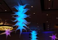 China Inflatable Led Advertising Displays 11ft Tall Celling Led Lighting Agave Plant Organic Shape for sale