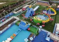 China Outdoor Amusement Inflatable Water Park With Giant Swimming Slide for sale