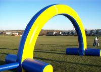China Giant Advertising Arch Inflatable Advertising Products Customized Yellow For Event for sale