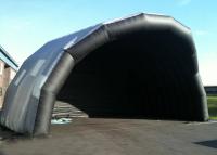 China Customized Giant Inflatable Stage Cover Black Large Inflatable Event Tent for sale