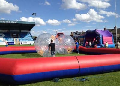 China 40ft Giant Red Mobile Zorb Ball Race Track Printing Customize for sale