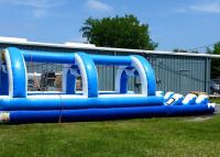 China Blue Single Lane Commercial Inflatable Water Slides For Adults And Children for sale