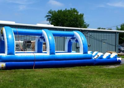 China Blue Single Lane Commercial Inflatable Water Slides For Adults And Children for sale