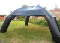 China Large Pvc Car Shelter Inflatable Spider Tent Booth Tent Customized 4 Legs for sale