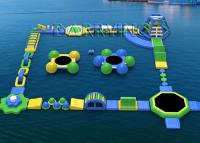 China Waterproof Tarpaulin Inflatable Floating Water Park Equipment For Rental / Festival Activity for sale