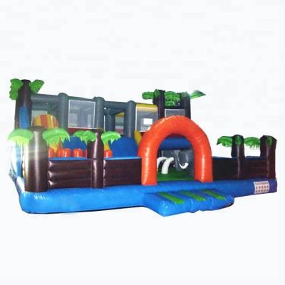 China Tarpaulin Inflatable Combo Games Tress Bouncy Castle Amusement Park for sale