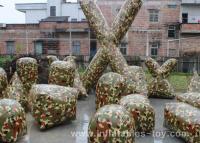 China Inflatable Outdoor Games Air Bunker Camouflage Paint Ball For Shooting Game for sale