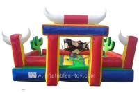 China Commercial Inflatable Sports Games Riding Machine Inflatable Mechanical Bull For Park for sale