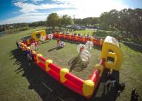 China 1.0mm TPU Human Hamster Bumper Ball , Outdoor Toys Inflatable Body Ball For Kids And Adult for sale