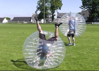 China Outdoor Inflatable Toys Big Size Half Color Adult Bumper Ball Inflatable Soccer Bubble Ball for sale