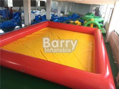 China Square Yellow And Orange Inflatable Swimming Pool For Kids Playground for sale